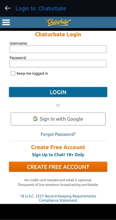 Manual: How to stream on Chaturbate?